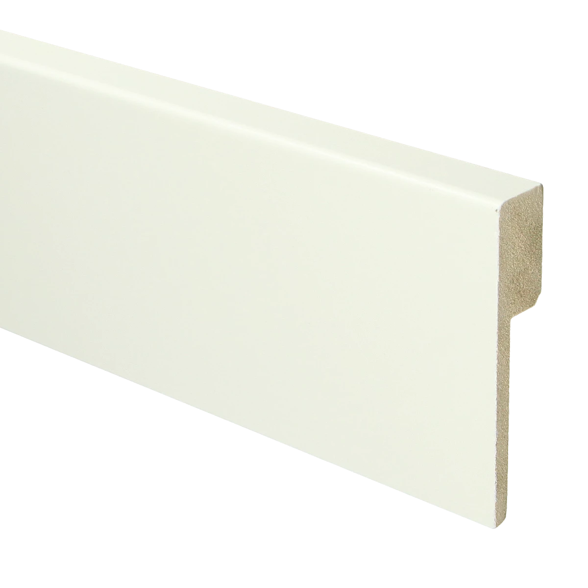 MDF Renovatieplint Modern 90x18 RAL 9010 Zuiver Wit 16022 | 6066