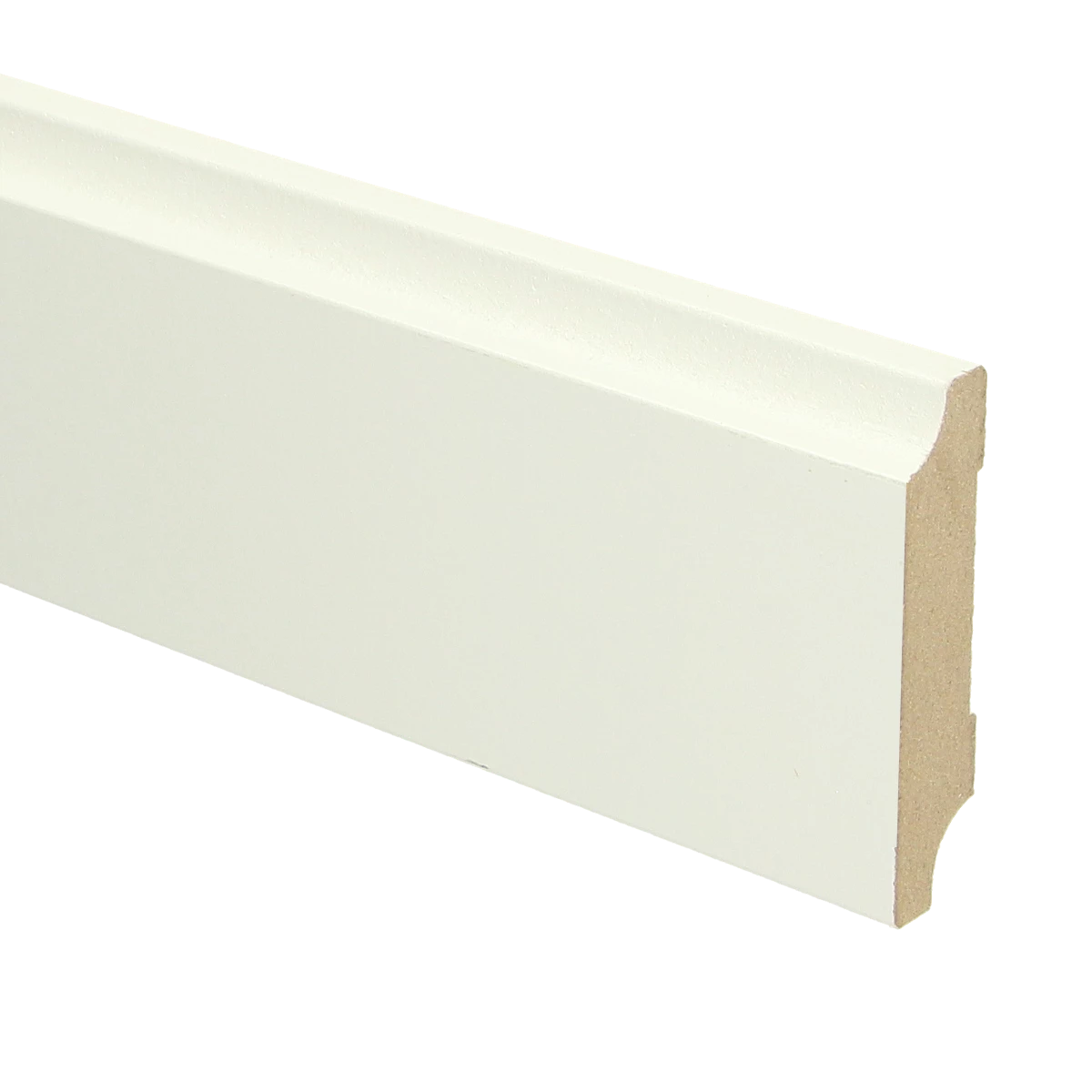 MDF Retro Plint 70x15 RAL 9010 Zuiver Wit 16020 | 6064